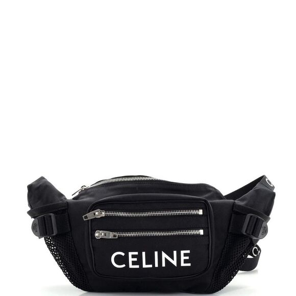 Celine | Bags | Celine Trekking Belt Bag Printed Canvas Large Black ...